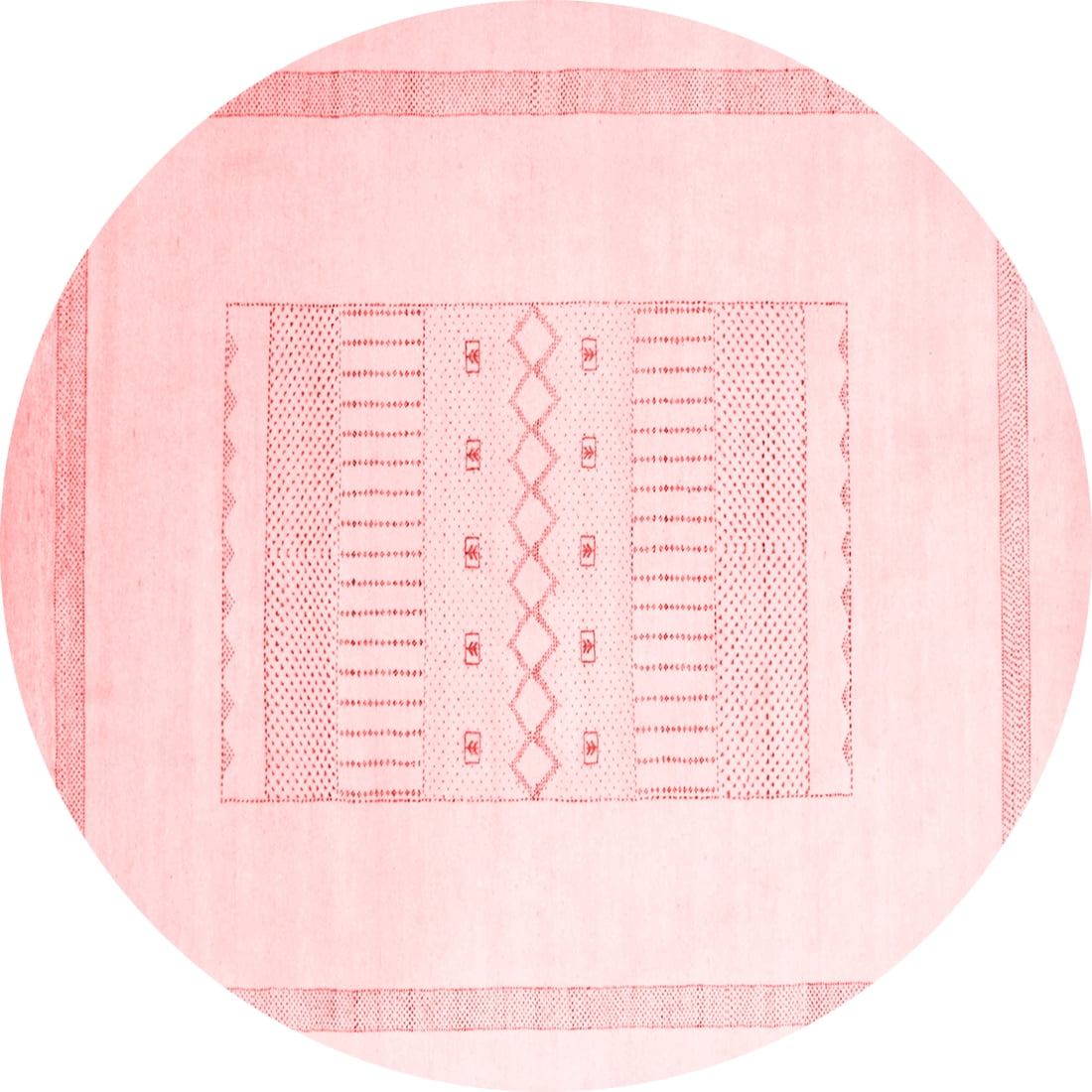 Ahgly Company Indoor Round Solid Red Modern Area Rugs, 5' Round ...
