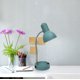 Mainstays LED Gooseneck Desk Lamp with Catch-All Base & AC Outlet, Aqua ...