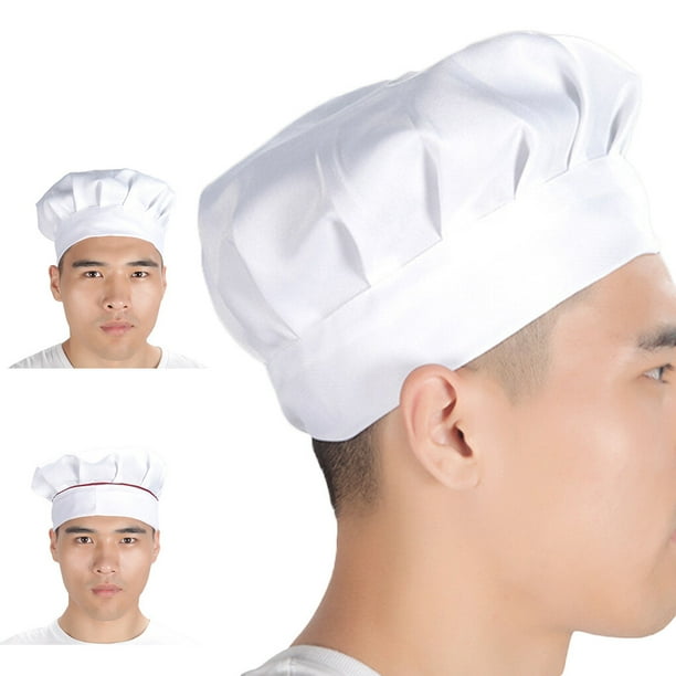 fastboy Adult Elastic Chef Hat Baker Workshop Canteen Kitchen Hat ...