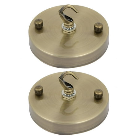 Unique Bargains 2pcs Straight Edge Disc Chassis Base Pendant ...