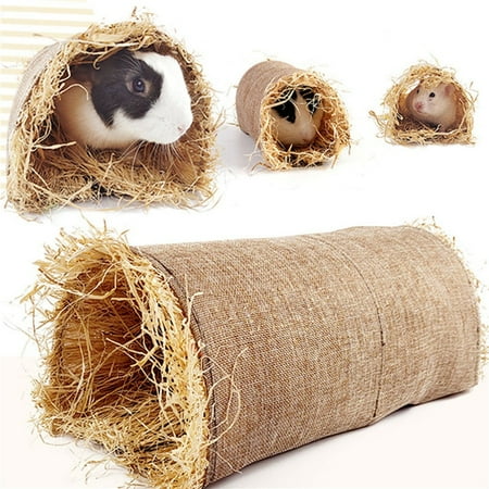 Foldable Woven Rabbit Cages Pets Hamster Guinea Pig Bunny Grass Chew ...