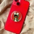 1 Piece Funny Frog Phone Grip Holder – Silly Cartoon Character Stand ...
