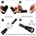 Rechargeable Red Green White Led Flashlight Tactical Torch Lamp with ...