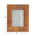 Creative Co-Op Handwoven Rattan Photo Frame, Natural Stained(Holds 5" x ...