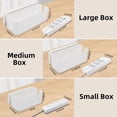 YaeCCC Cable Management Organizer Box Power Strips Hider Power Cords ...