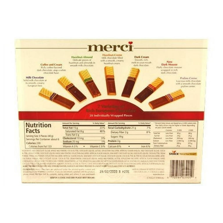 Merci Chocolate Flavors