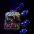 UV Blacklight Reactive Neon Glitter Nail Polish- Freckles - Walmart.com