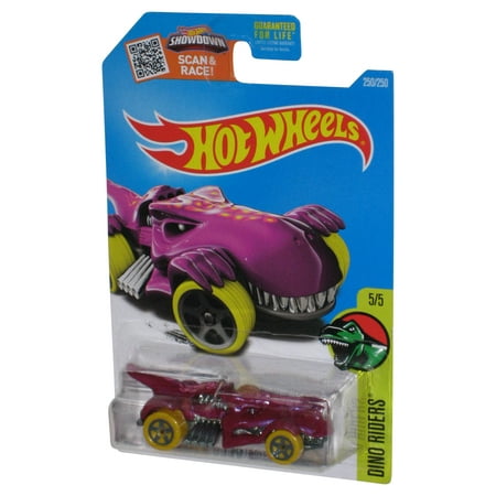 Hot Wheels Showdown Dino Riders 5/5 (2015) Purple T-Rextroyer Toy Car ...