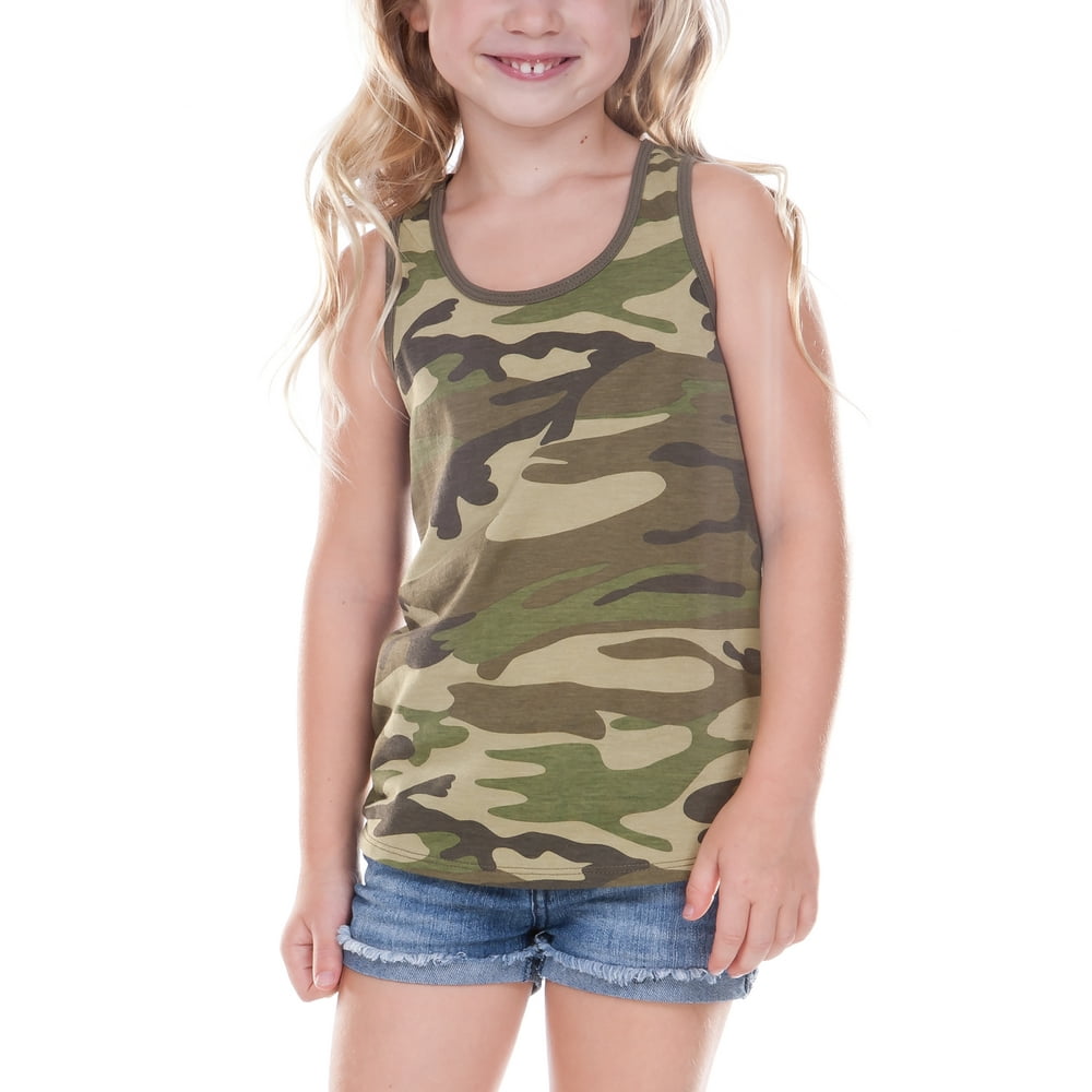 Kavio - Kavio! Little Girls 3-6X Camouflage Racer Back Tank Camo Army ...