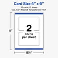 Avery® Matte 4" x 6" Postcards, Gold Frame w/Roses, 20ct - Walmart.com