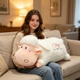 31.5in Lamb Plush Toy Pillow, Soft Sheep Stuffed Animal for Sleeping ...