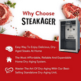 SteakAger PRO 40 Starter Pack, 40 lbs Steak Dry-Aging Refrigerator for ...
