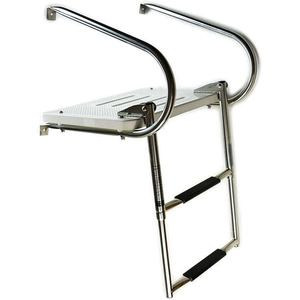 Marine City Stainless Steel Marine 2 Step I/B Swim Platform Ladder for ...