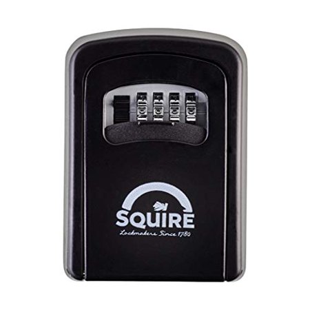 Squire Key Safe Box - 4 Wheel Combination Lock - Wall Mounted Key Safe ...
