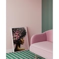 Black Woman Floral Art Print, African American Woman Portrait - Walmart.com