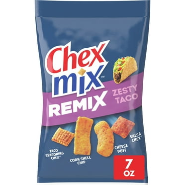 Chex Mix Snack Mix, Remix Cheesy Pizza, Savory Snack Bag, 7 oz ...