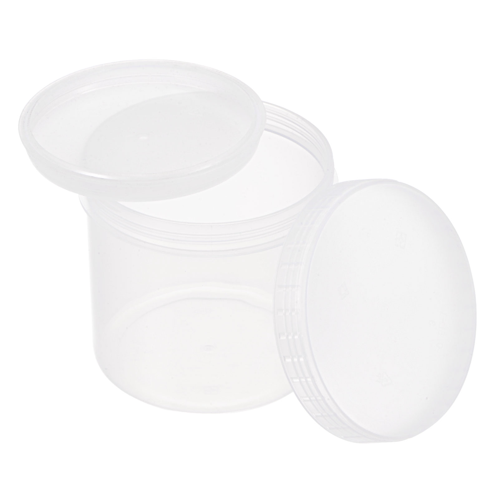 Uxcell Empty Plastic Paint Pail with Sealing Lids 0.13 -Gallon/500mL ...