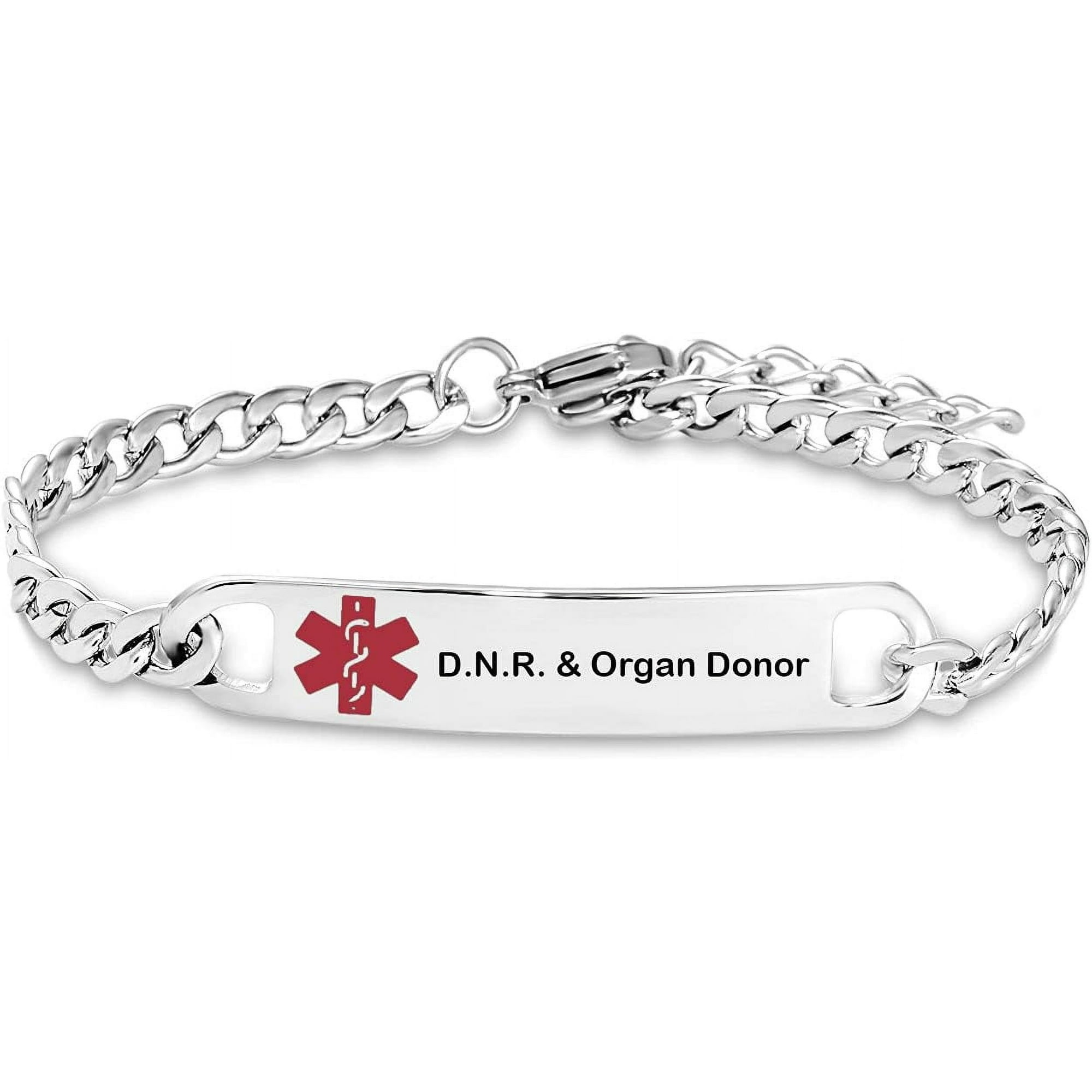 Click here for Hshdldf Red Medical Alert Bracelet For Women Men E... prices