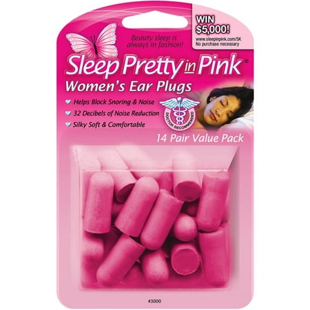 Sleep Pretty in Pink Ear Plugs, 28 count - Walmart.com
