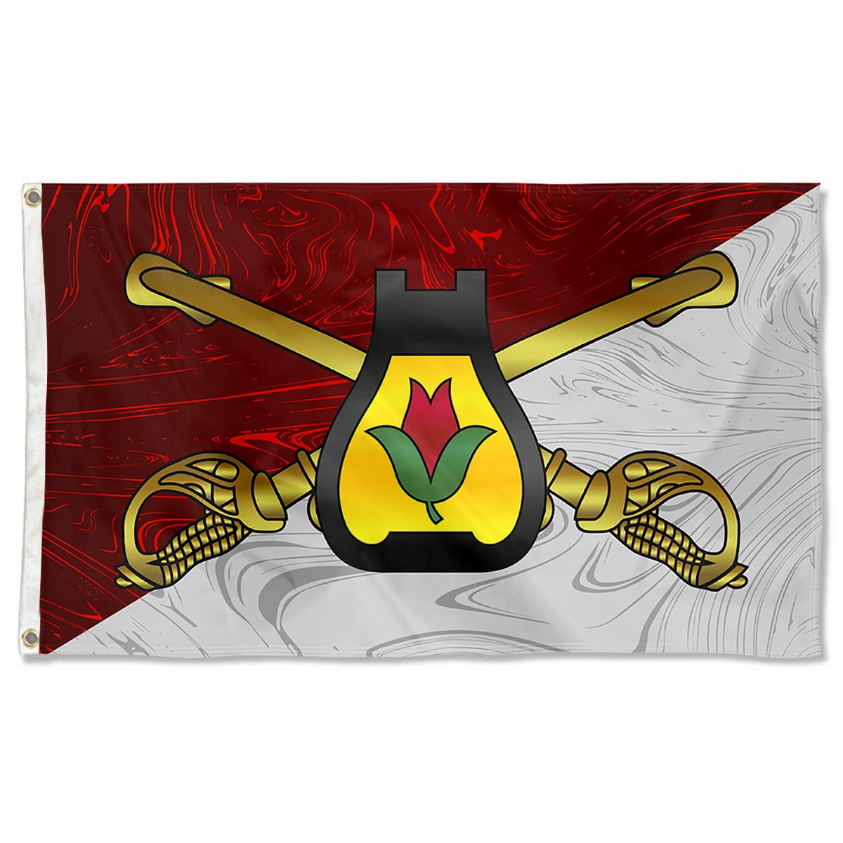 Cayyon United States 24th Cavalry Division Flag 3x5Feet Military Banner ...