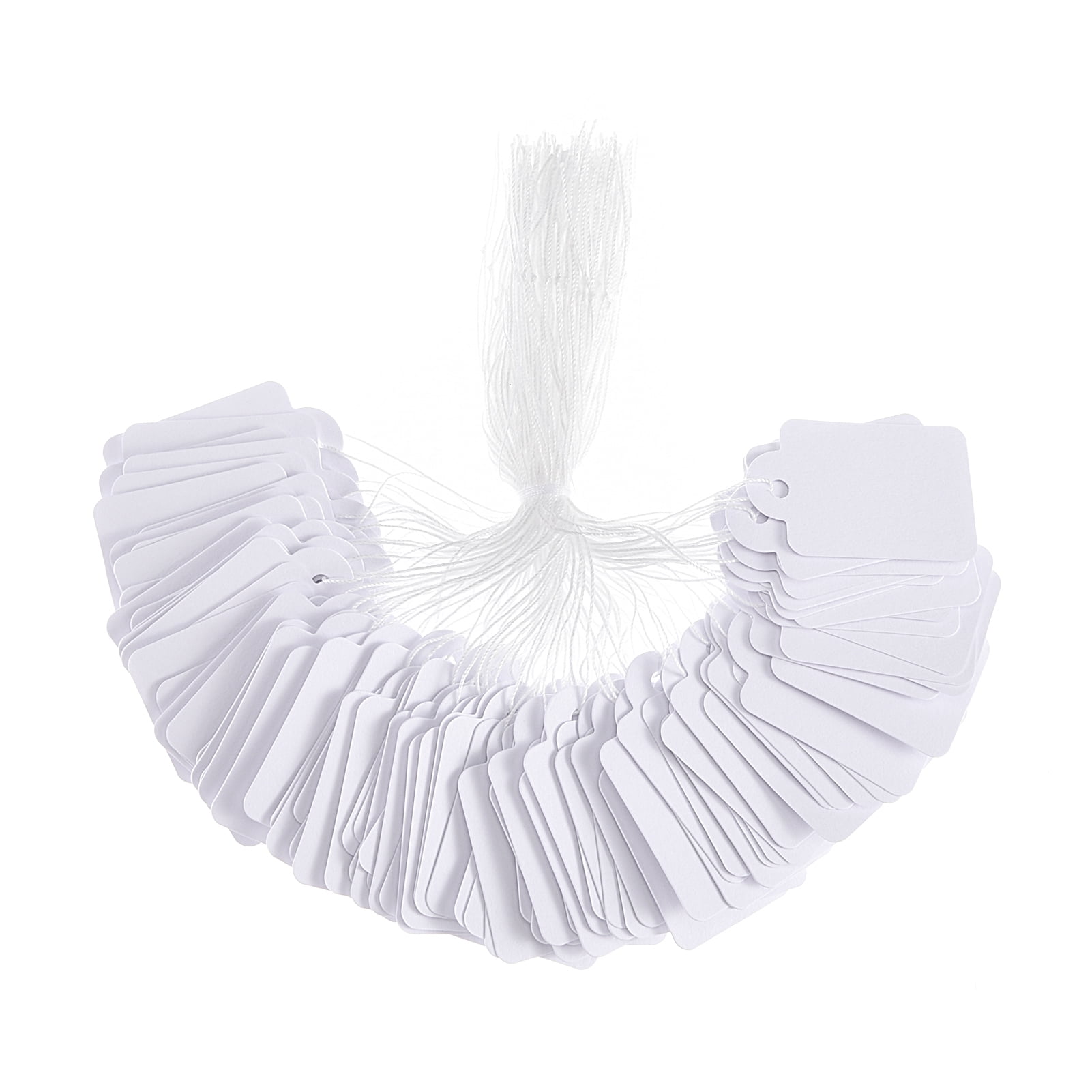 Taihexin 500 Pcs Price Tags with String Attached, White Marking Tags ...