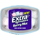 Extra Refreshers Berry Mix Sugar Free Chewing Gum - 40 Piece Bottle ...