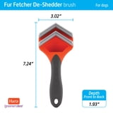 Hartz Groomer's Best Fur Fetcher De-Shedder Grooming Brush for Dogs ...