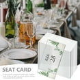 Dytern DIY 20pcs Acrylic Sign Wedding Clear Place Cards Blank Seat ...