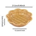 1 Pack Woven Breads Baskets, 8.46 Inch Small Imitation Rattan Fruit ...