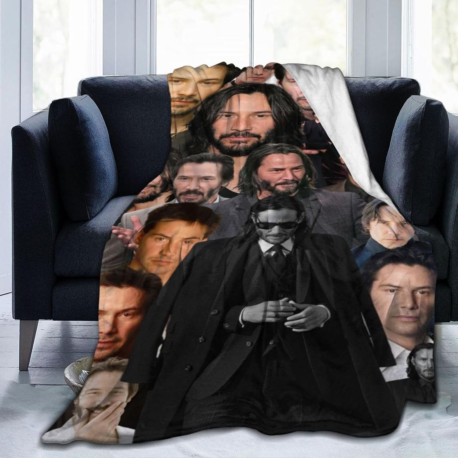 Click here for Cvormuxso Blanket Keanu Reeves Throw Flannel Blank... prices