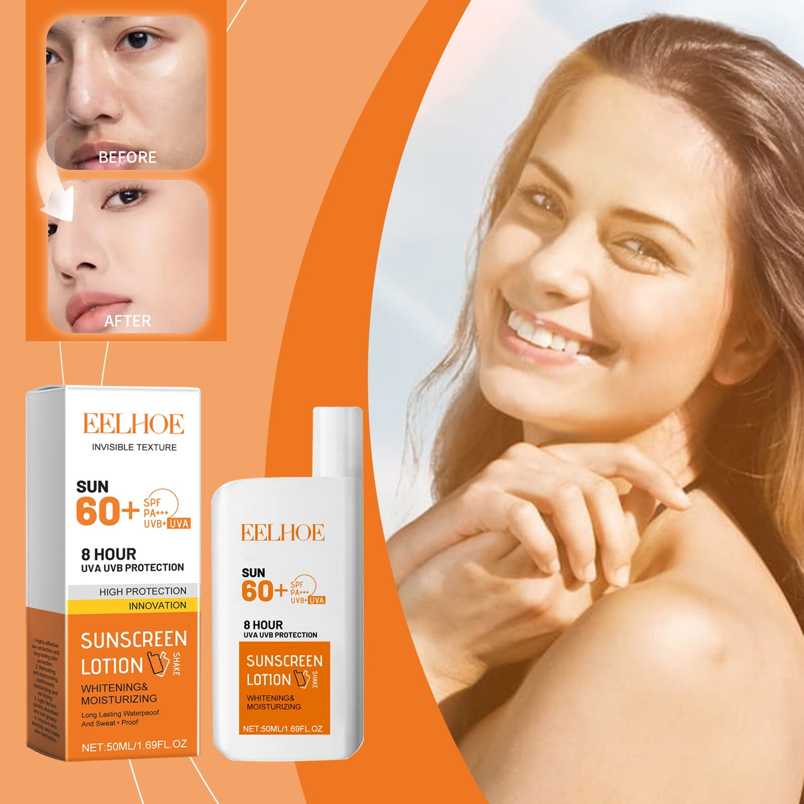 Summer Clearance Protector solar corporal SPF60 protector solar ligero ...