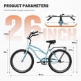Marknig 26" Cruiser Bike, 1-Speed Beach & City Cruiser Bicycle for ...