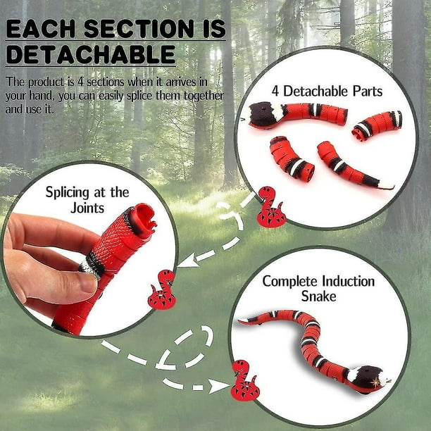 Electric Snake Toy, Smart Snake Toy, Smart Sensing Snake Toy, Usb ...