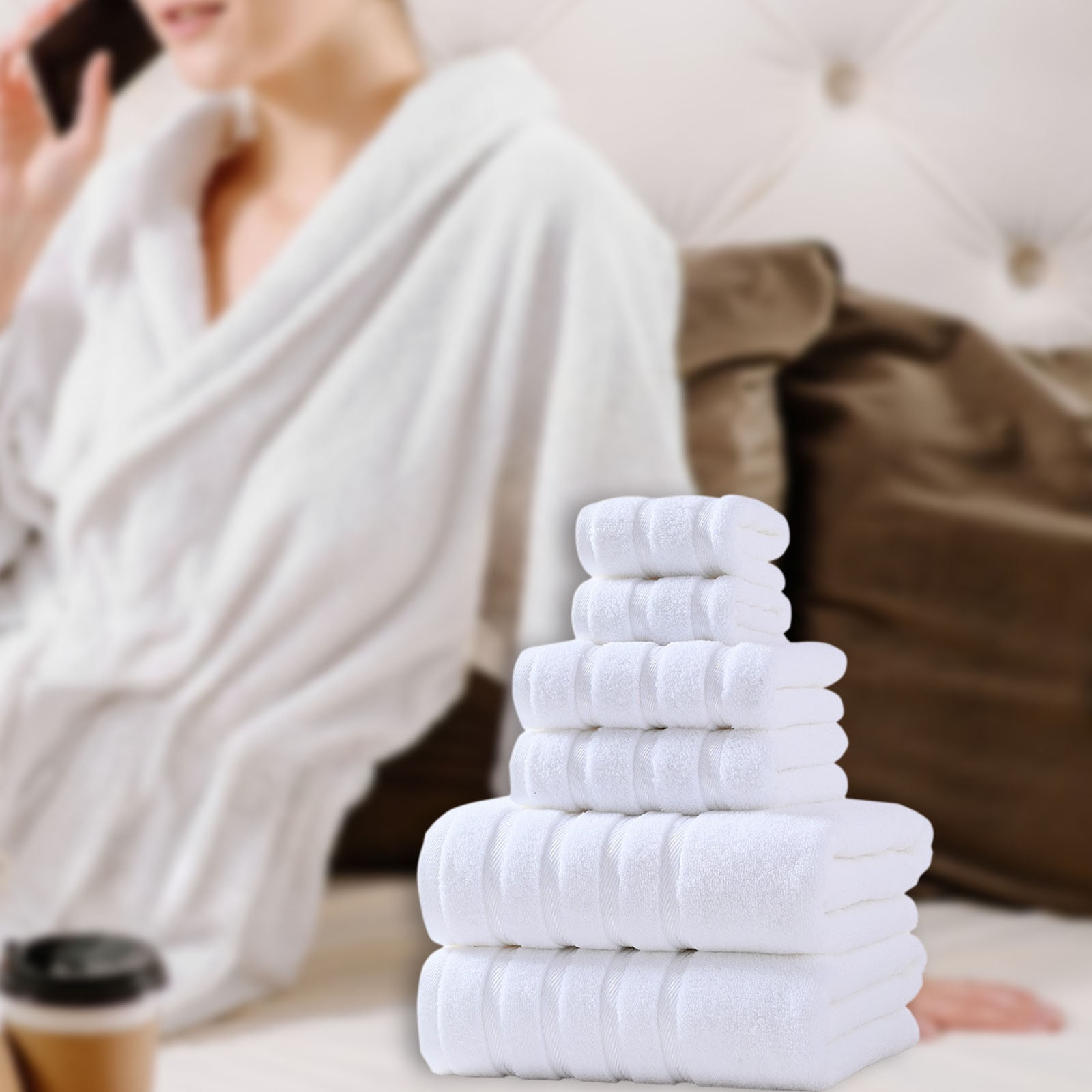 Click here for Dvkptbk 6 Pieces Bath Towels For Bathroom Set Soft... prices