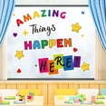Classroom Bulletin Board Decor Colorful Decoration Set Welcome Banner ...
