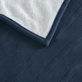 Serta Polyester and Cotton Fleece to Sherpa Heated Blanket ST54-0100 ...
