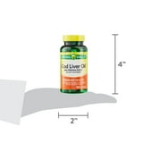 Spring Valley Cod Liver Oil plus Vitamins A & D3 Immune Health Dietary ...