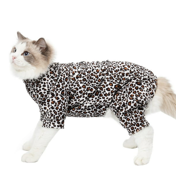 Cat Surgery Recovery Suit Pet Onesie After Surgery Wear Pet E-Collar ...