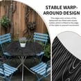 Black Abstract Round Tablecloth for 36-44 Inch Tables,Fitted Table ...
