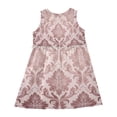 Gardient Pink Abstract Symmetrical Pattern Sleeveless Dress A-Line One ...