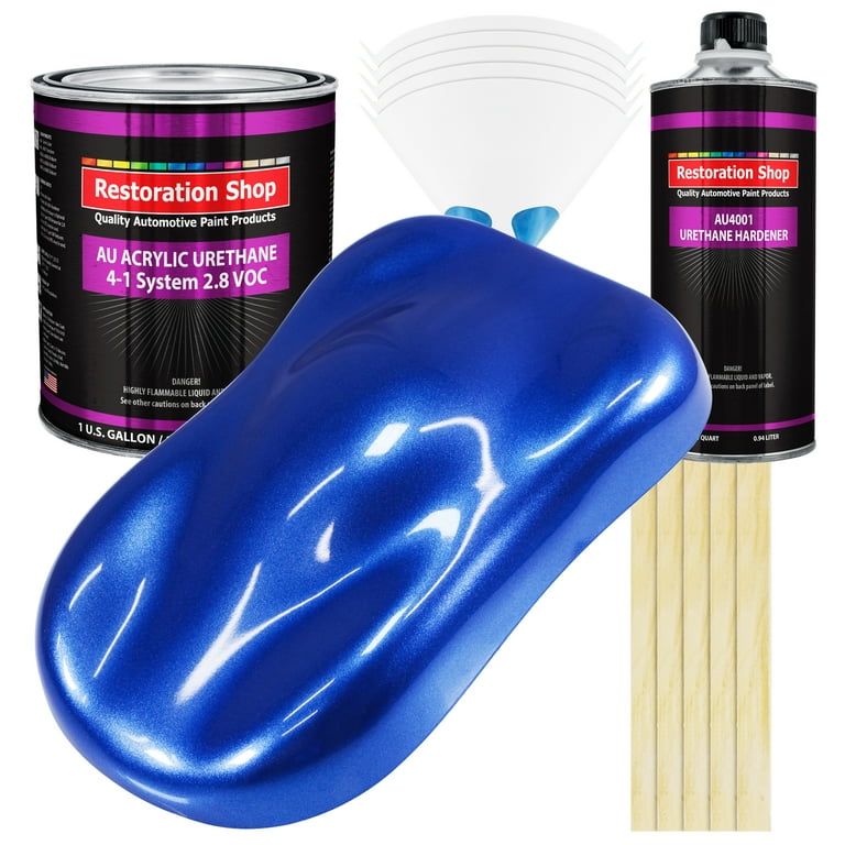 Cobalt Blue Metallic Paint