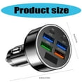 MultiDevice Car Charging 6Port Digital Voltages Display Safe Charging ...