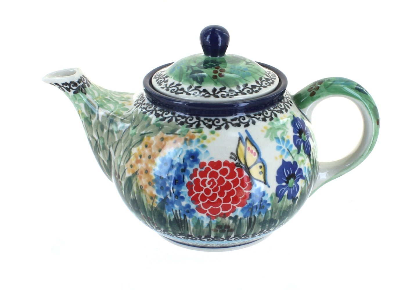 Blue Rose Polish Pottery Teresa Small Teapot - Walmart.com
