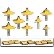 Roundover 2 Bit Junior Rail and Stile Router Bit Set - 1/2" Shank ...