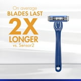 Gillette Sensor3 Refillable Razor for Men, 1 Shaving Razor Handle & 4 ...