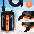20PSI Electric SUP Air Pump 12V DC High Pressure Inflatable Paddle ...