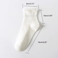 Women's Ruffle Ankle Socks - Lace Trim Breathable Cotton Blend Casual ...