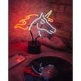 Amped & Co Unicorn Neon Light, Decorative LED Neon Lamp, White, Yellow ...
