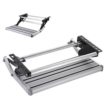 RV Step Stool Folding Platform Step with Anti-Slip Surface, Rubber Feet ...