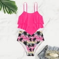 Ahabrexf Girls Tankini Swimsuit 2 Piece Printed Tie Dye Split Color ...